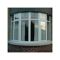 China KDSBuilding Europe Style Grille Double Tempered Glass Reinforcement Brown Pvc Casement Windows for sale