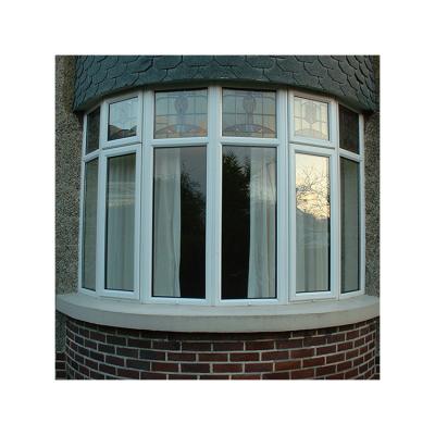 China KDSBuilding Europe Style Grille Double Tempered Glass Reinforcement Brown Pvc Casement Windows for sale