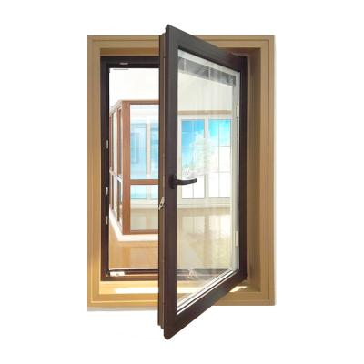 China KDSBuilding Upvc Modern New Construction Black Pvc Vinyl Replacement Windows Window for sale