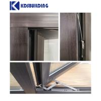 China European Perforate Graphic Kdsbuilding Black Casement Projected Black Frame Windows Triple Glaze Vinyl Window for sale