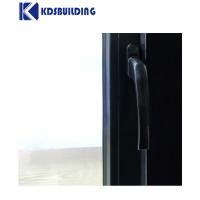 China KDSBuilding Double Glazed Design Tempered Glass Black Frame PVC Vinyl  Casement Window Windproof  upvc Windows and Doors for sale
