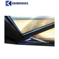 China KDSBuilding Double Glazed Design Tempered Glass Black Frame PVC Vinyl  Casement Window Windproof  upvc Windows and Doors for sale