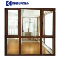 China KDSBuilding Water Proof Good Quality Tempered Glass Reinforcement Upvc Vinyl Casement Windows for sale
