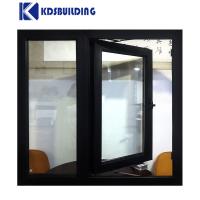 China KDSBuilding AS2047 New Product Low-e Glass Energy Saving Black Upvc Pvc Casement Window for sale