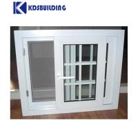 China KSbuilding AS2047 High Quality Cheap Price Pvc Sliding Window With Screen Panel Slide Glass  UPVC Window for sale