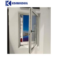 China 2023 Thermal Break Wholesale Price Pvc  Casement Windows With Screen Residential Swing Window for sale