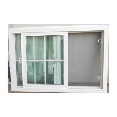China KDSBuilding French Style Manufacturing Hight Quality Windows Triple Glaze Vinyl Upvc Casement Window With Mosquito Net for sale