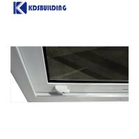 China Double Glaze PVC Sliding Window White UPVC Hurricane Proof Window for sale
