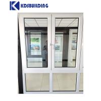 China Custom Modern UPVC Swing Window House White Color PVC Casement Windows for sale