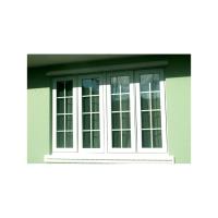 China Casement Grill PVC Frame Window Plastic UPVC Profile Window Heat Insulation for sale