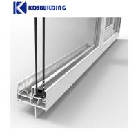 China Blackout Blinds Modern Design UPVC Double Hung Windows Vertical Slide Profile Vinyl Door Frame For Residential for sale