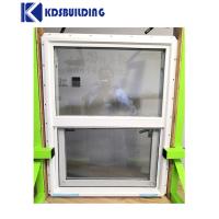 China Anti Theft Single Hung Vinyl Windows Vertical Sliding Plastic PVC UPVC Window for sale
