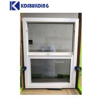 China KDSBuilding Vertical Sliding Style Plastic Vinyl PVC UPVC Single-Hung Single Hung American Standard Windows For America House for sale
