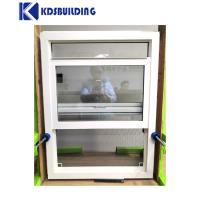 China KDSBuilding Vertical Sliding Style Plastic Vinyl PVC UPVC Single-Hung Single Hung American Standard Windows For America House for sale