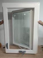 China Double Glaze Hand Crank Opening Swing Window  UPVC American Hand-Cranked Outer Window  With Screen Glass Casement Window for sale