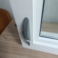China Double Glaze Hand Crank Opening Swing Window  UPVC American Hand-Cranked Outer Window  With Screen Glass Casement Window for sale