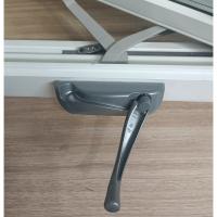 China Double Glaze Hand Crank Opening Swing Window  UPVC American Hand-Cranked Outer Window  With Screen Glass Casement Window for sale