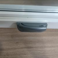 China Double Glaze Hand Crank Opening Swing Window  UPVC American Hand-Cranked Outer Window  With Screen Glass Casement Window for sale