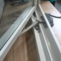 China Double Glaze Hand Crank Opening Swing Window  UPVC American Hand-Cranked Outer Window  With Screen Glass Casement Window for sale