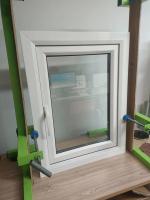 China PVC Swing Push Out Window Double Glaze Residential Casement Windows for sale