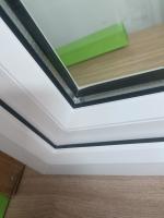 China PVC Swing Push Out Window Double Glaze Residential Casement Windows for sale