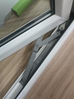 China PVC Swing Push Out Window Double Glaze Residential Casement Windows for sale