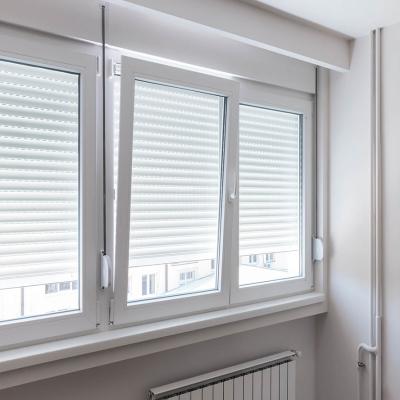 China KDSBuilding Upvc Hurricane Impact Double Glazed Clear Pvc Vinyl Replacement Tilt And Turn Window for sale