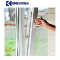 China Customized PVC Frame Window Soundproof Clear PVC Vertical Tilt And Turn Window for sale