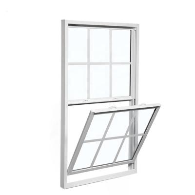 China American Extrusion Style Customized Color Vertical Sliding Double Single Hung Vinyl Upvc Window for sale