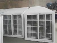 China Tempered Glass PVC Sliding Window With Grill Windproof For Bathroom for sale