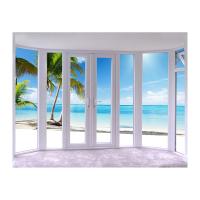 China KDSBuilding Plastic Glass PVC Swing UPVC Casement Doors for sale