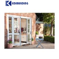 China KDSBuilding Plastic Glass PVC Swing UPVC Casement Doors for sale