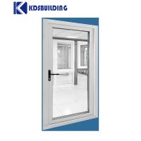 China KDSBuilding Plastic Glass PVC Swing UPVC Casement Doors for sale