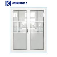China KDSBuilding Moden Design pvc Bathroom Frosted glass Interior Doors for sale