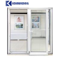 China KDSBuilding Plastic Glass UPVC Tilt Slide Exterior Doors PVC Tilt And Sliding Doors for sale
