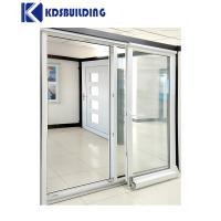 China KDSBuilding Plastic Glass UPVC Tilt Slide Exterior Doors PVC Tilt And Sliding Doors for sale