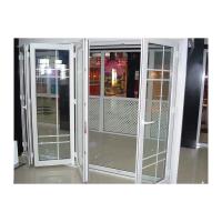 China KDSBuilding Plastic Glazed PVC Folding UPVC Fold Glass Doors Exterior Entry Door For  Home for sale