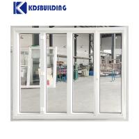 China KDSBuilding Plastic Glazed PVC Folding UPVC Fold Glass Doors Exterior Entry Door For  Home for sale