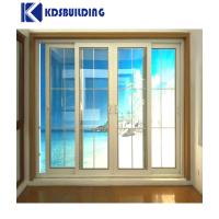 China KDSBuilding UPVC Glazed Slide Sliding Glass Doors With Built In Blinds Between Glass for sale