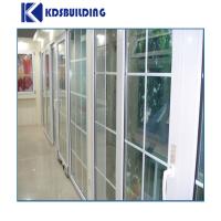 China KDSBuilding UPVC Glazed Slide Sliding Glass Doors With Built In Blinds Between Glass for sale