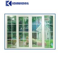 China KDSBuilding UPVC Glazed Slide Sliding Glass Doors With Built In Blinds Between Glass for sale