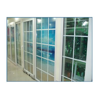 China KDSBuilding PVC Plastic Exterior Double Glazed Sliding Glass Entry Door for sale