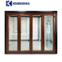 China KDSBuilding Corridors Interior PVC Glass Folding Doors Interior UPVC Fold Door  Secured Metal for sale