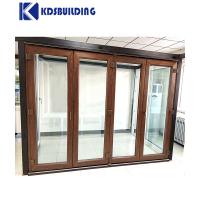 China KDSBuilding Corridors Interior PVC Glass Folding Doors Interior UPVC Fold Door  Secured Metal for sale