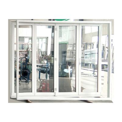 China KDSBuilding UPVC Glass Interior PVC Accordion Room Dividers Doors  Toilet Folding Slide Pvc Door for Bathroom for sale