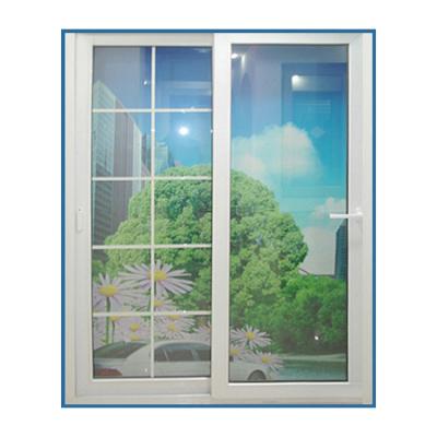 China KDSBuilding Upvc Grille Water Cold Curtain Proof Door Double Glazed PVC Sliding Doors for sale