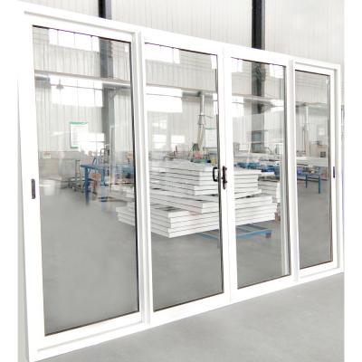 China Modern PVC Decorative Door Saving Energy Low E Glass Lock Sliding Door for sale