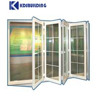 China KDSBuilding Door Fold Accordion European Era Replacement Lock Black Handle Upvc Folding Door for sale