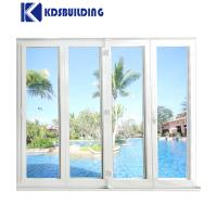 China Folding PVC Decorative Door AS2047 High Speed Stack Double Glass Motor System for sale