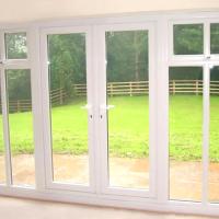 China Security PVC Casement Door AS2047 Tempered Glass Profile Edge Protection for sale